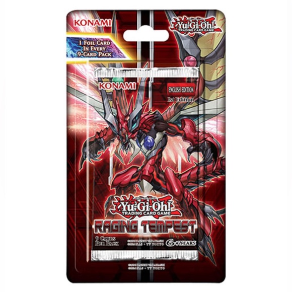 Konami | Toys | Yugioh Tcg Raging Tempest Blister Booster Pack St ...